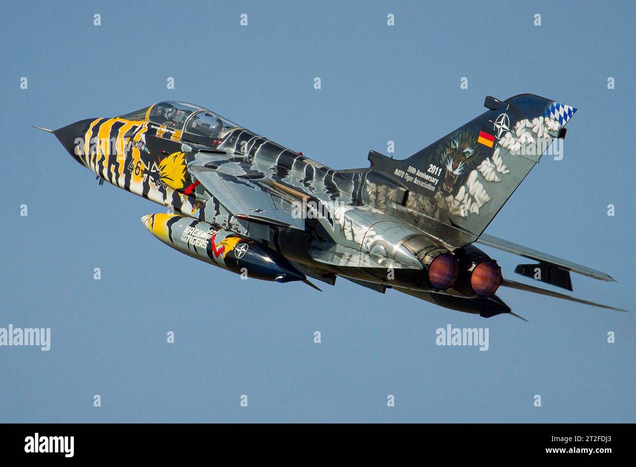 A Tornado ECR of the German Air Force taking off Stock Photo - Alamy