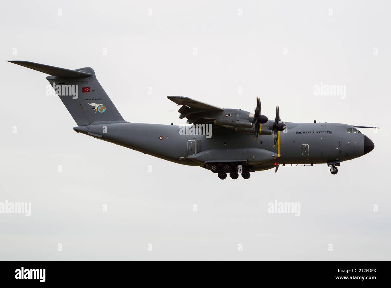 Turkish Air Force A400M Atlas prepares for landing Stock Photo - Alamy