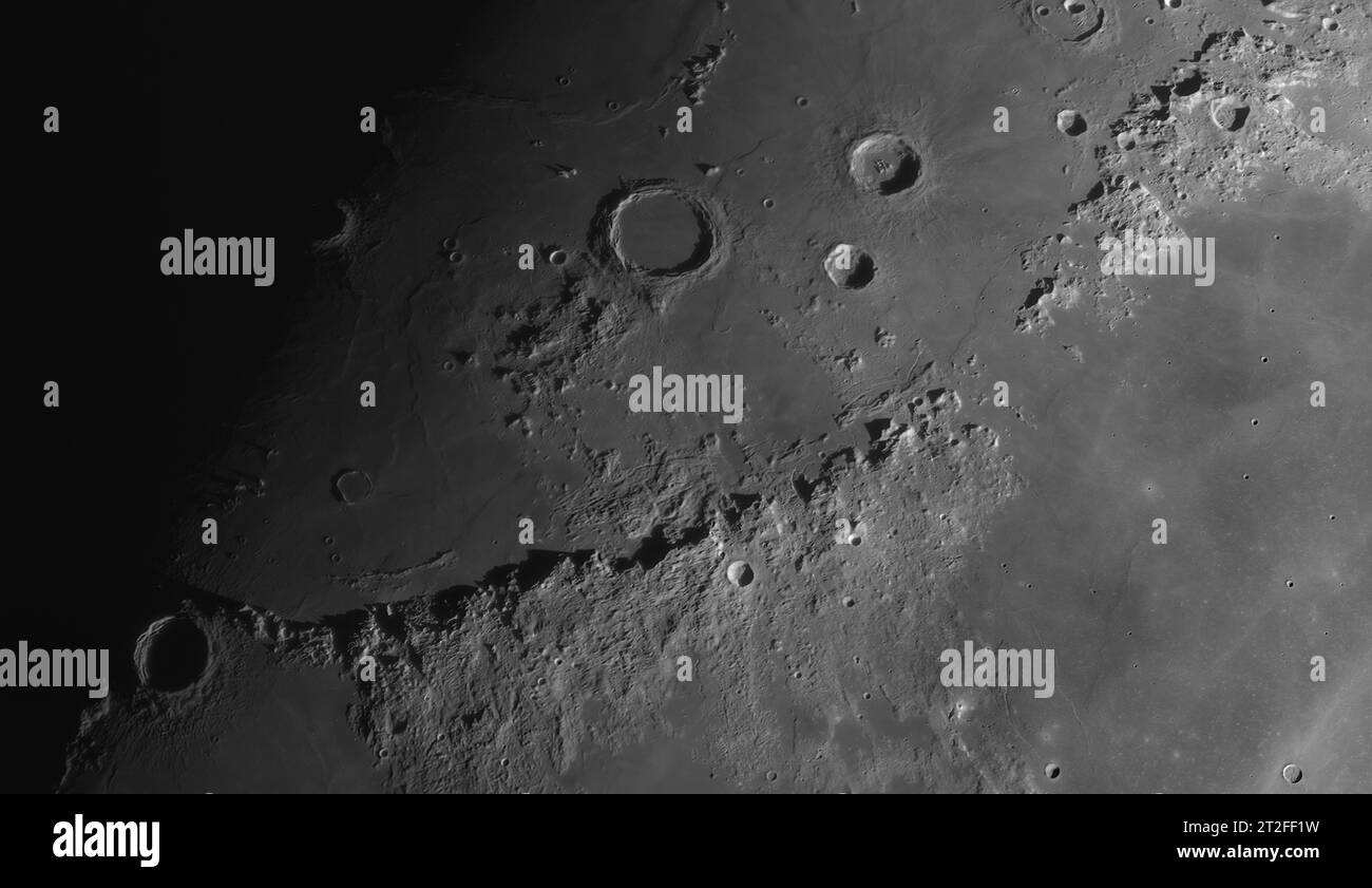 Lunar mountain range montes apenninus hi-res stock photography and ...