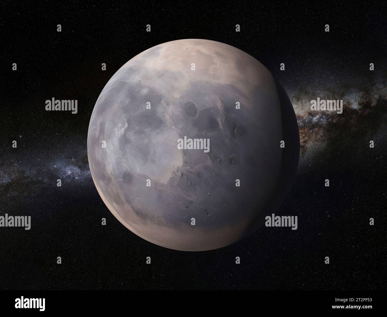 Artist's impression of a barren planet Stock Photo - Alamy