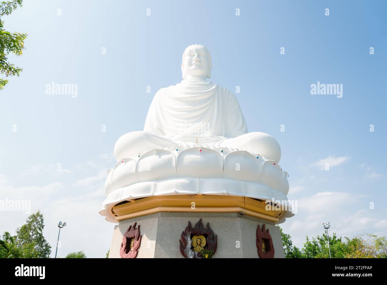 Chua Long Son Pagoda temple buddha statue in Nha Trang, Vietnam Stock ...