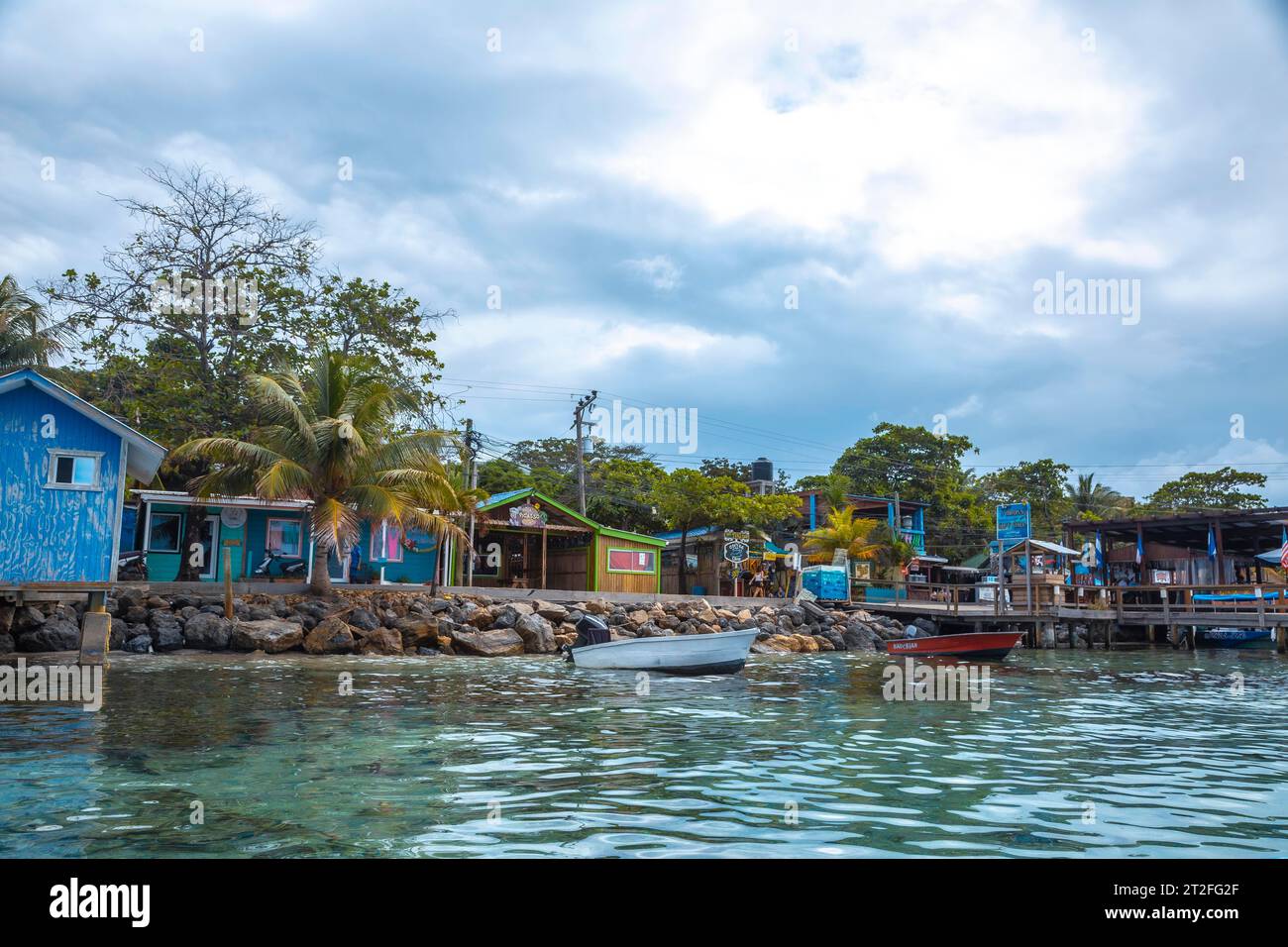 Roatan, Honduras Â», January 2020: Small shops in West End on Roatan ...