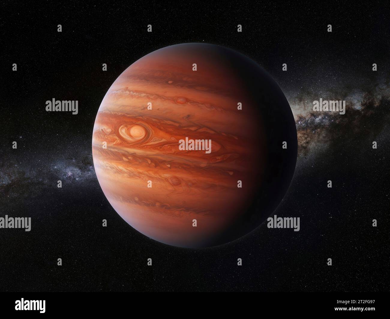 Artist's impression of a hot Jupiter Stock Photo - Alamy