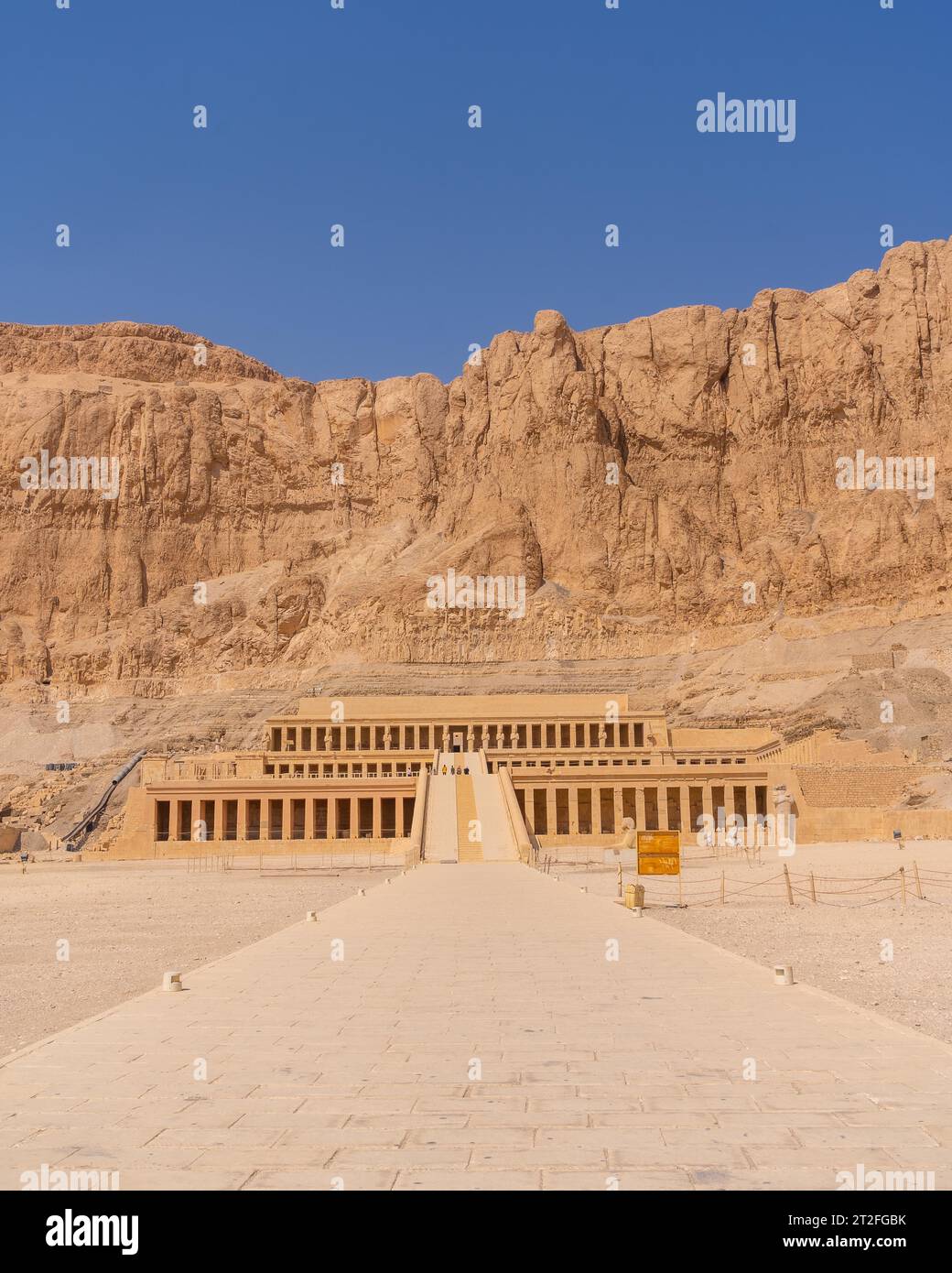 Hatshepsut's Funerary Temple in Luxor without people on the return of ...