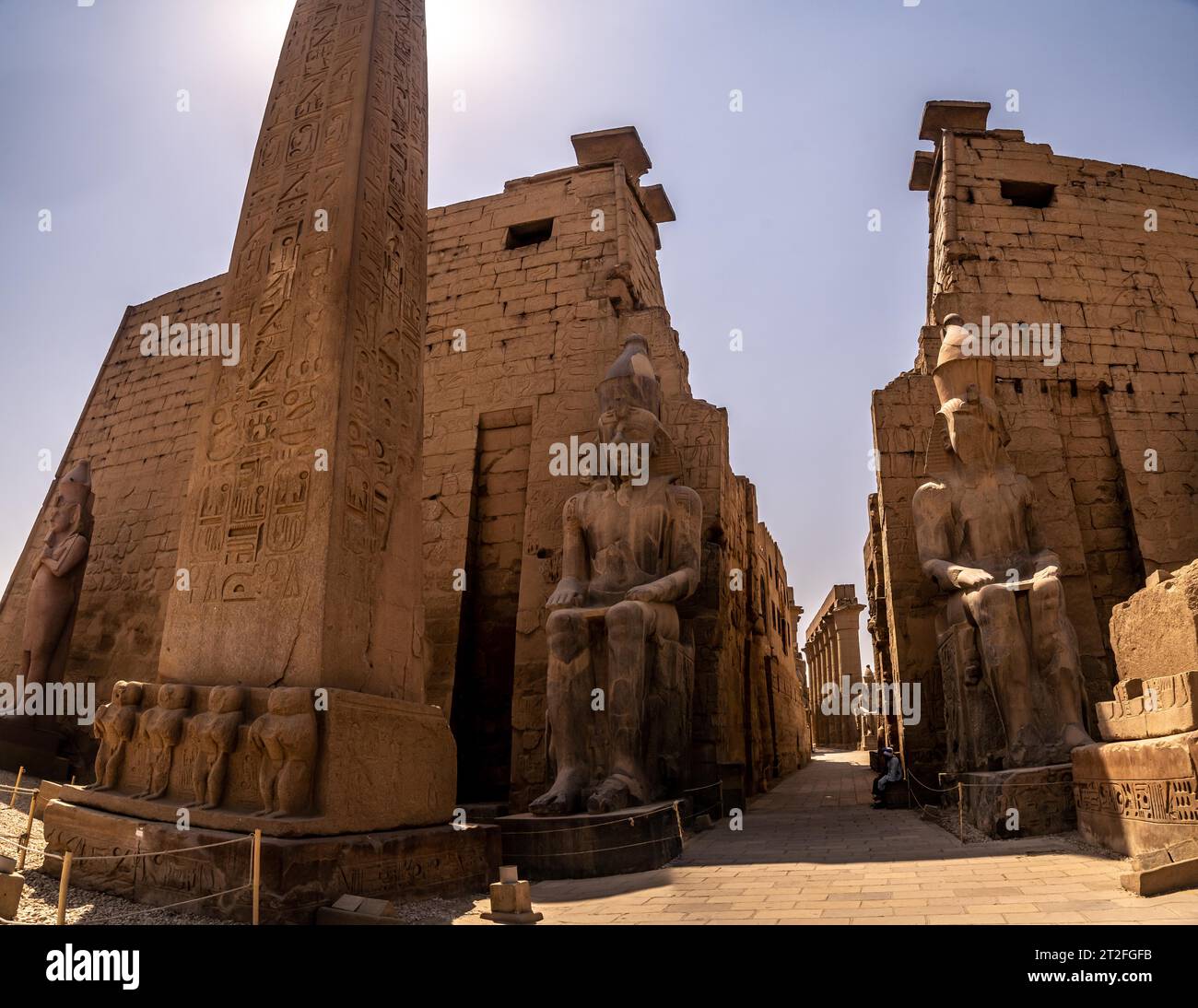 Beautiful facade of one of the most beautiful temples in Egypt. Luxor ...