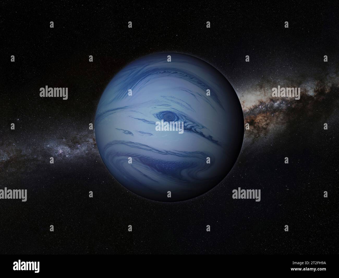 Artist's impression of a sub-Neptune Stock Photo - Alamy