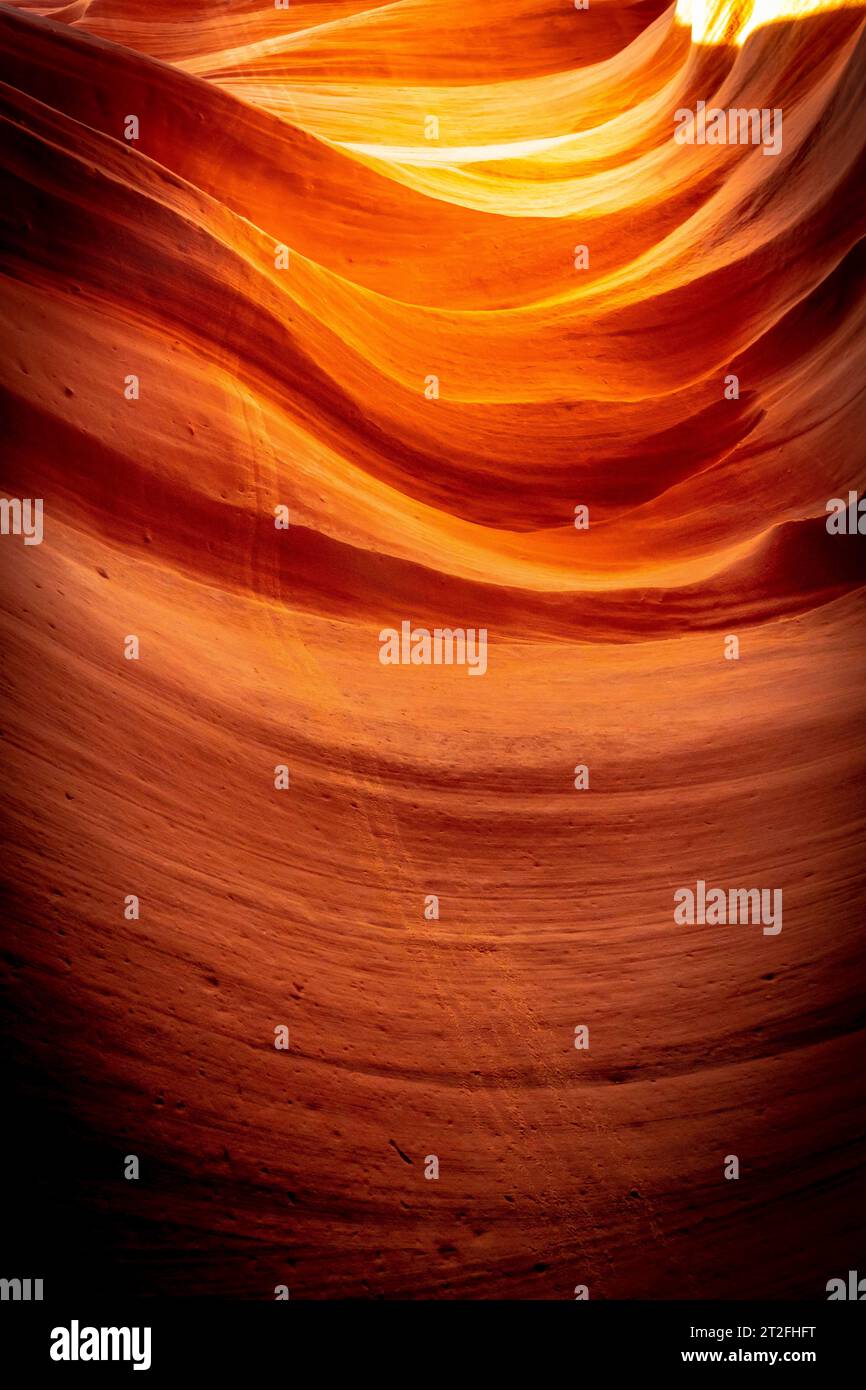 Incredible curves of red, orange and purple colors in Lower Antelope ...