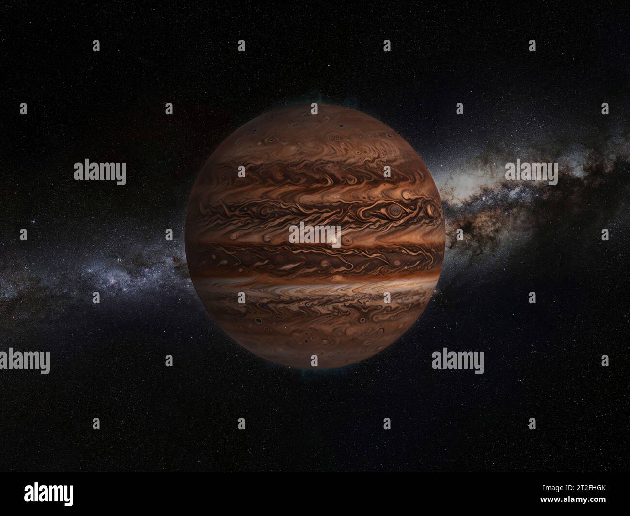 Artist's impression of a super-Jupiter Stock Photo - Alamy