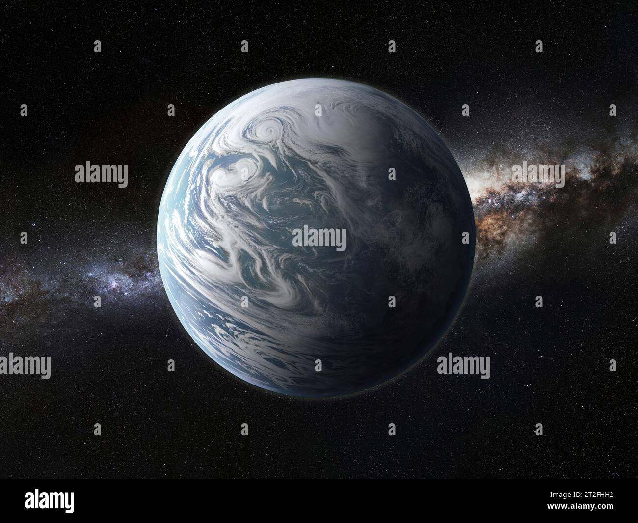 Artist's impression of a super-Earth Stock Photo - Alamy