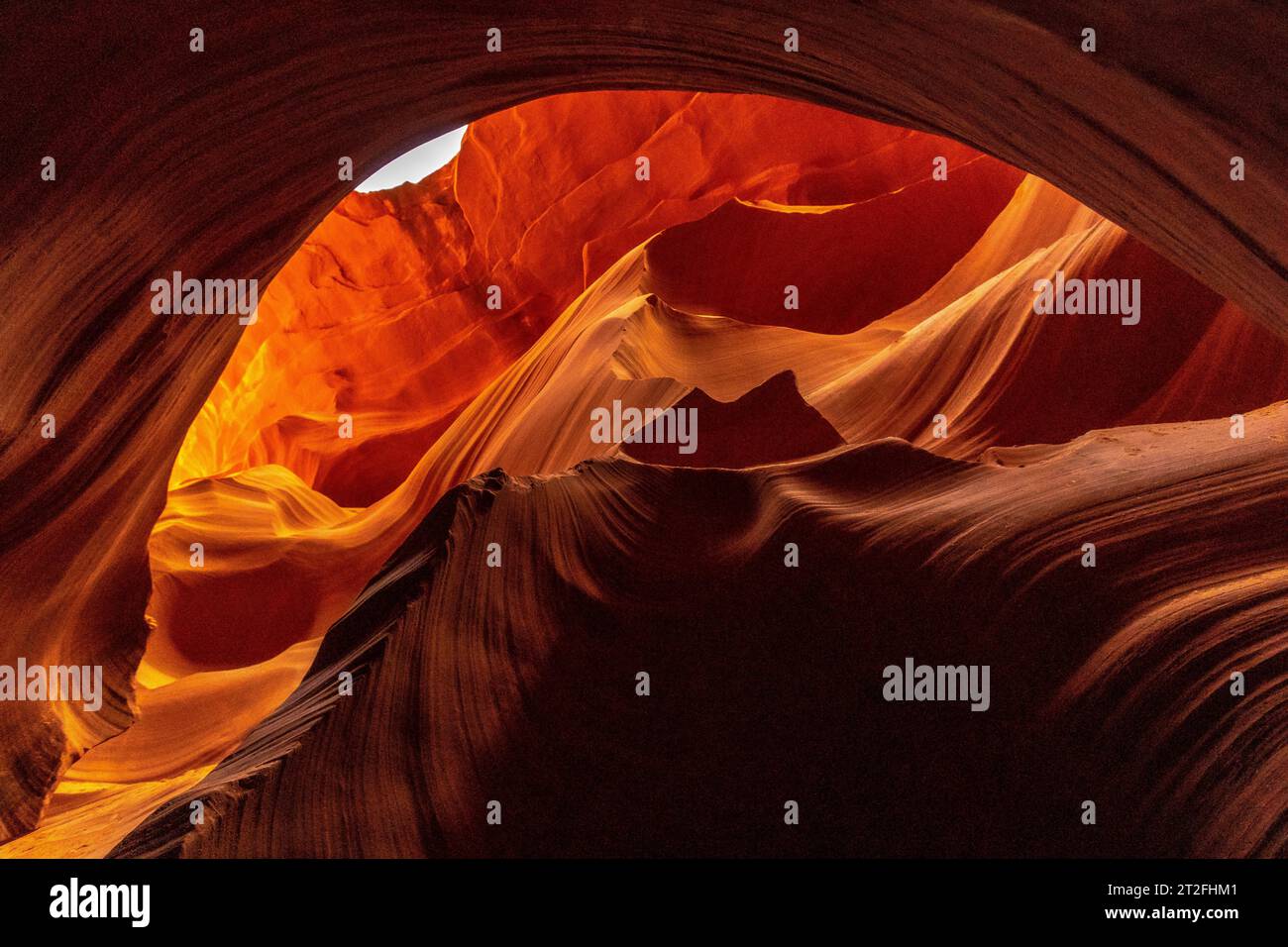 The cave and rocky mountains in Lower Antelope Arizona. United States ...