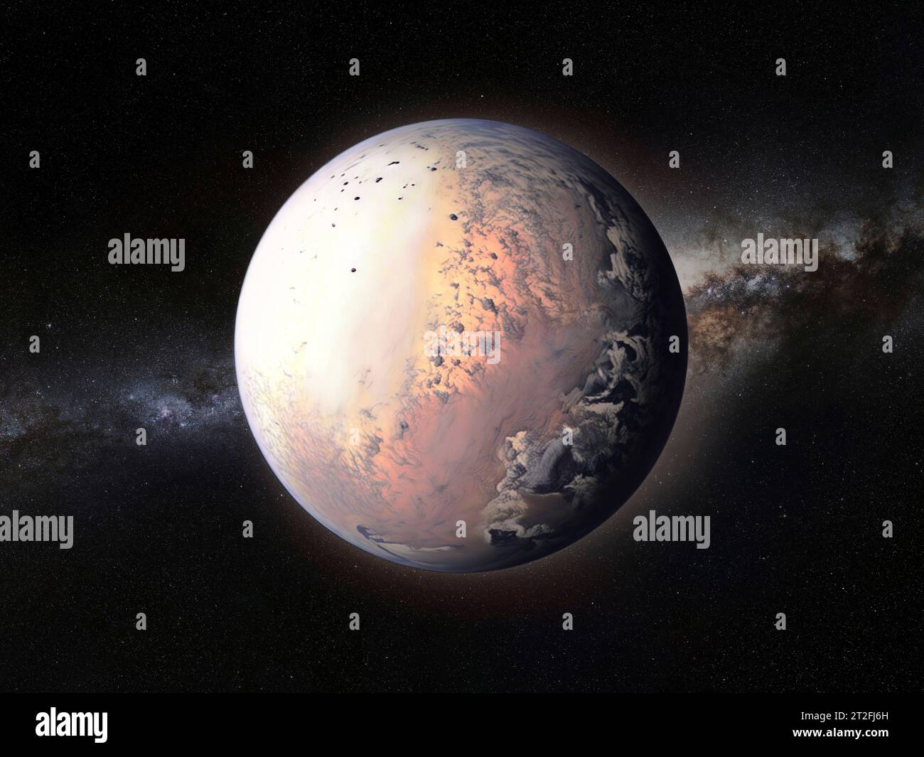 Artist's impression of an ultra-short period planet Stock Photo - Alamy