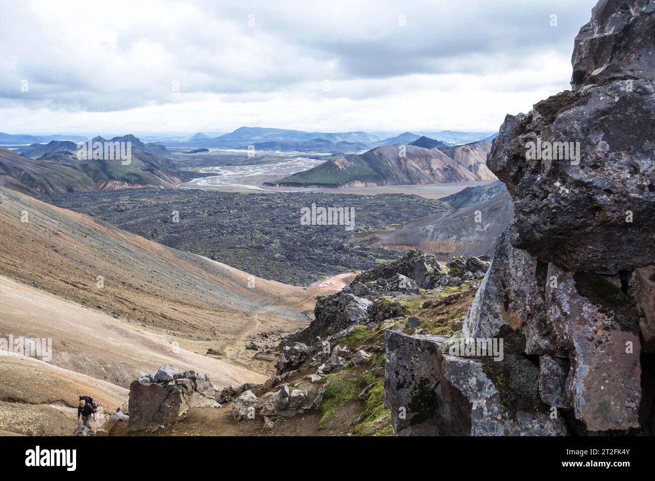 Reaching the valley of volcanic ash from the 54 km trek from ...