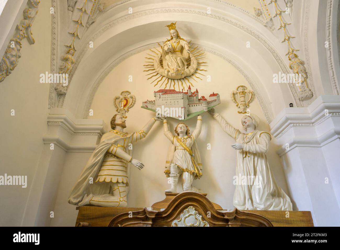 Model of Marienberg Abbey, Mals, South Tyrol, Italy Stock Photo - Alamy