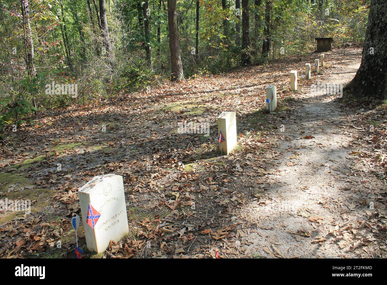 Gravestones of Thirteen Confederate Soldiers on the Natchez Trace ...