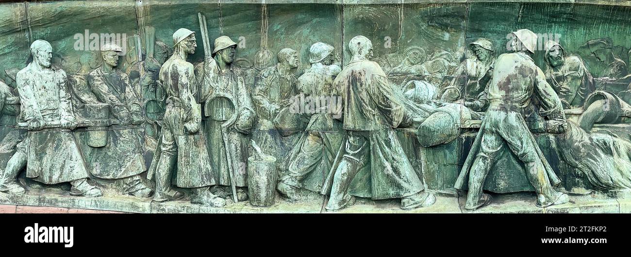 Part of monument Detail of manufacture Production of crucible steel ...