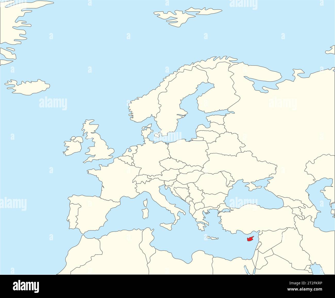 Location map of the REPUBLIC OF CYPRUS, EUROPE Stock Vector Image & Art ...