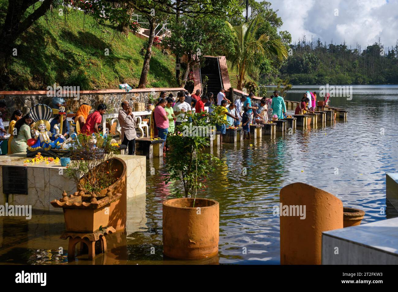 Devout Hindus make sacrifices to Hindu deities Religious site largest ...