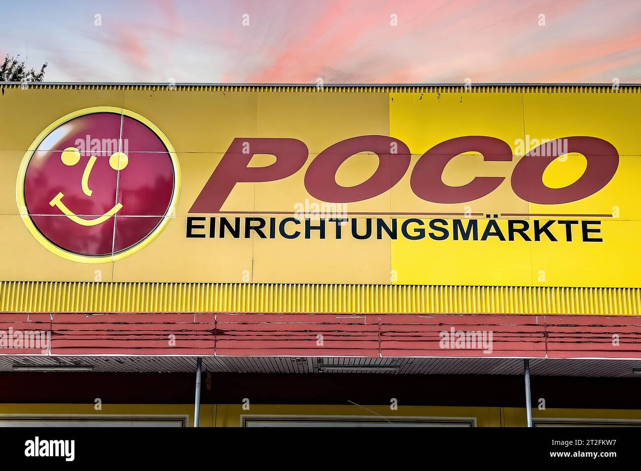 Logo lettering of chain store Poco, Germany Stock Photo - Alamy
