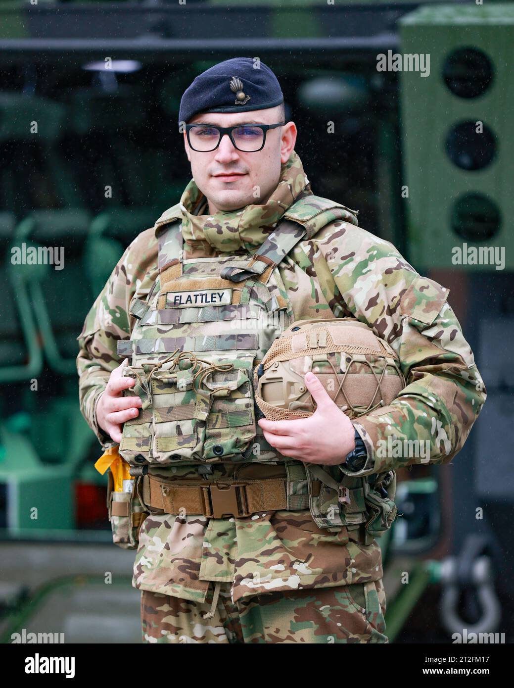 Lt Jurgen Flattley of the Armed Forces of Malta during a Deployment ...