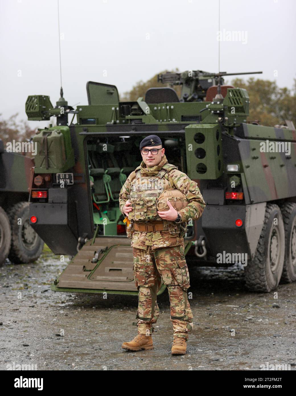 Lt Jurgen Flattley of the Armed Forces of Malta during a Deployment ...