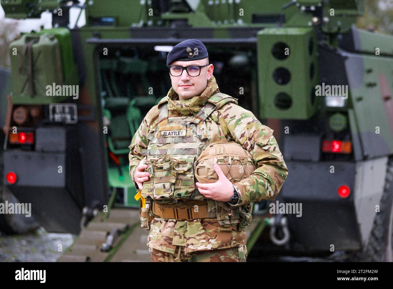 Lt Jurgen Flattley of the Armed Forces of Malta during a Deployment ...