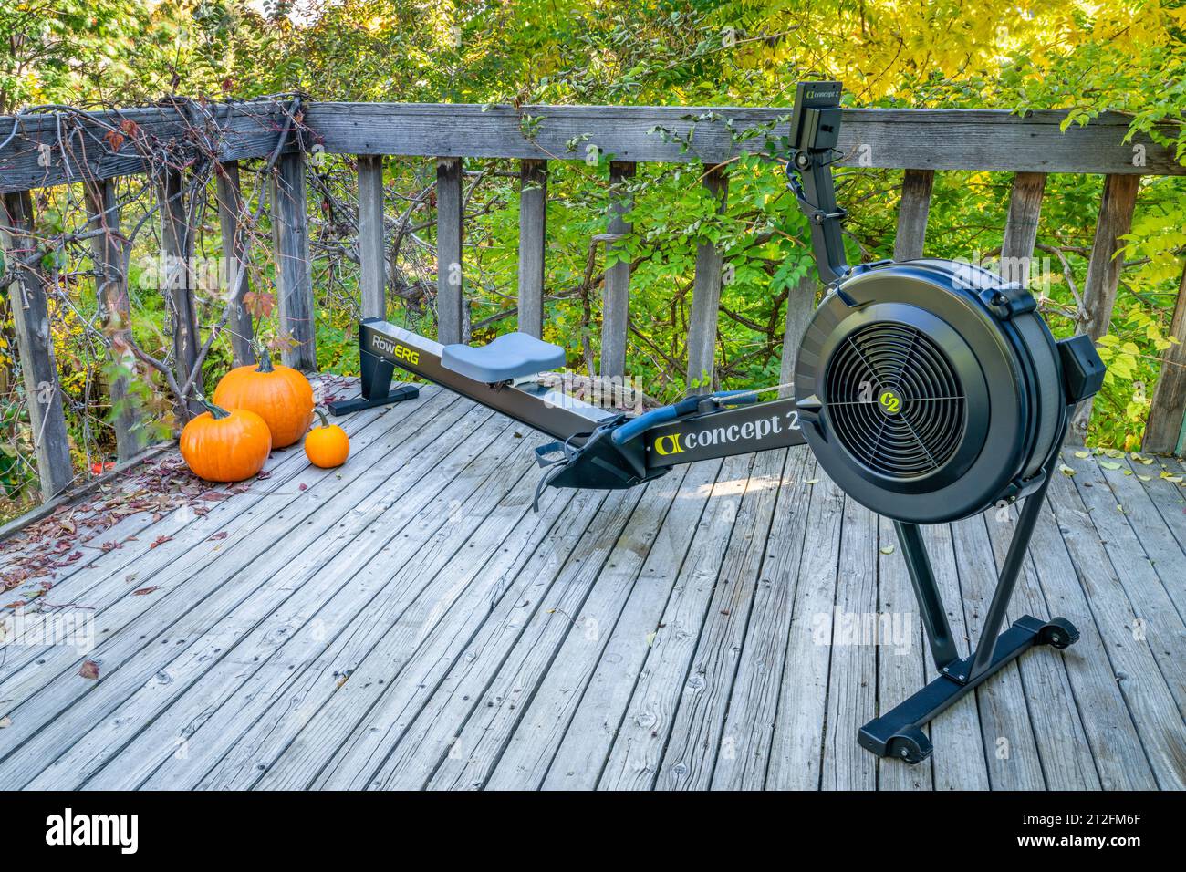 Fort Collins, CO, USA - October 15, 2023: Concept 2 RowErg Rover with ...