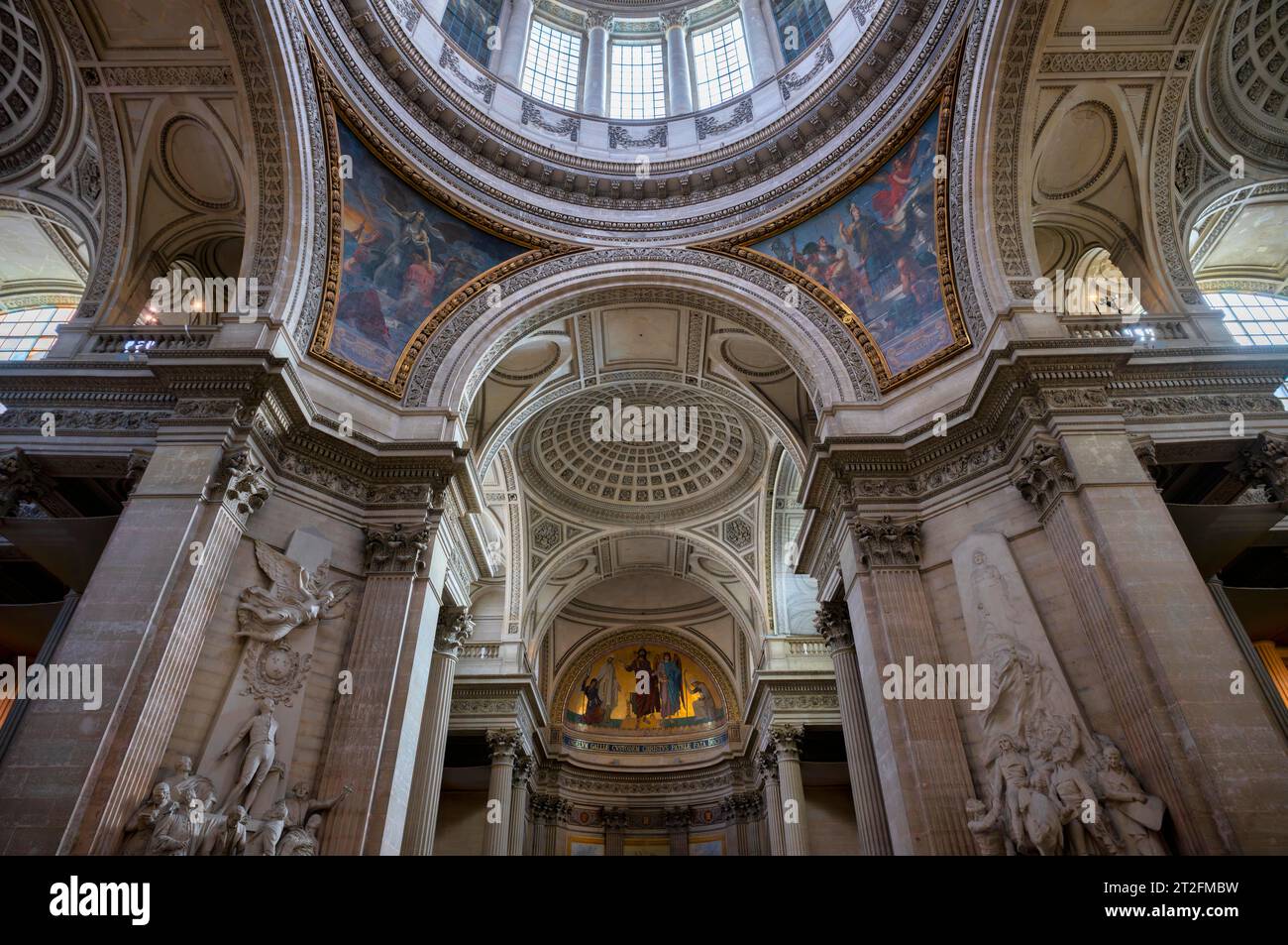 Interior photograph, ceiling vault, National Hall of Fame Pantheon ...