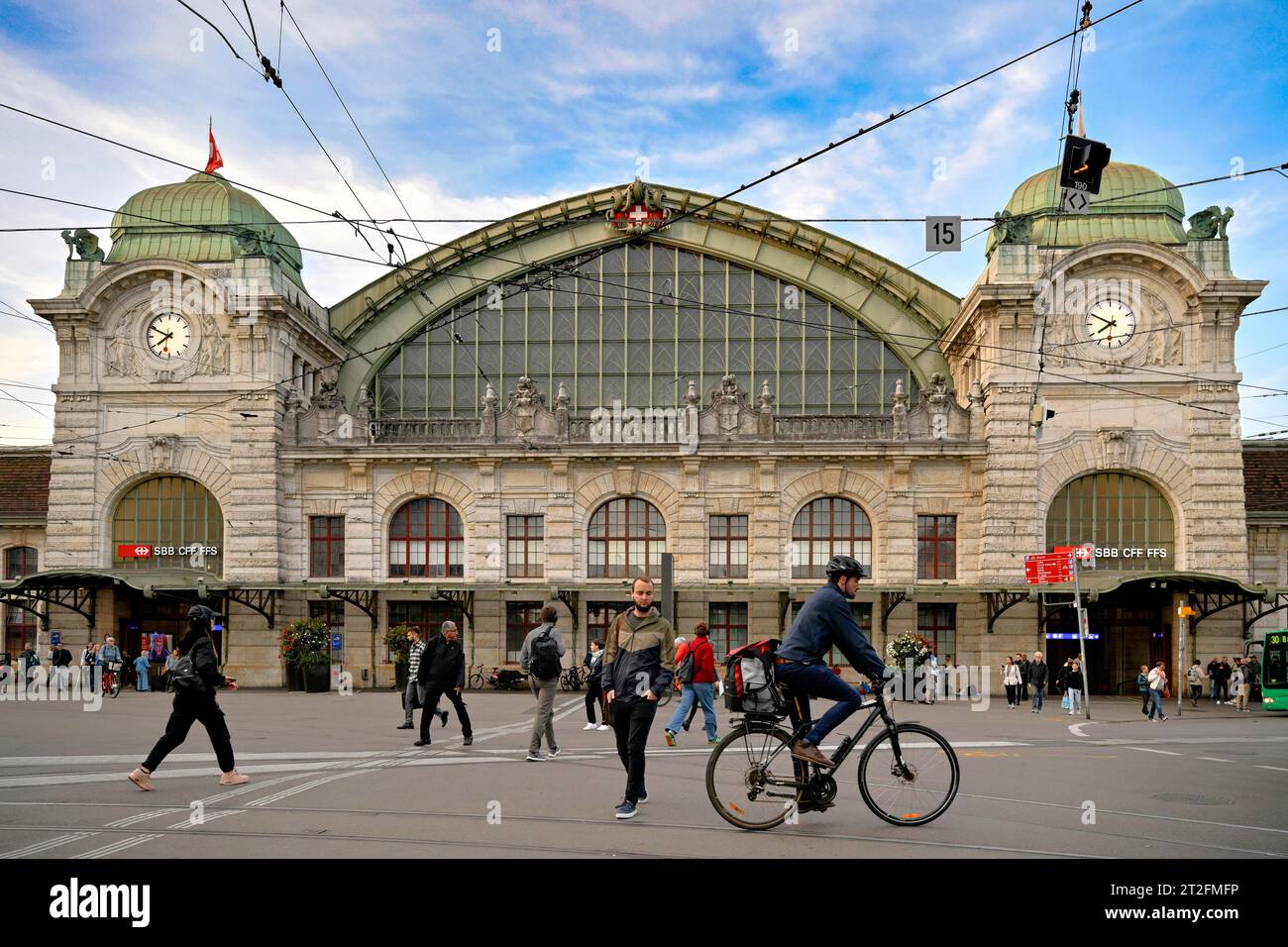 Main station building, Basel, Switzerland Stock Photo - Alamy