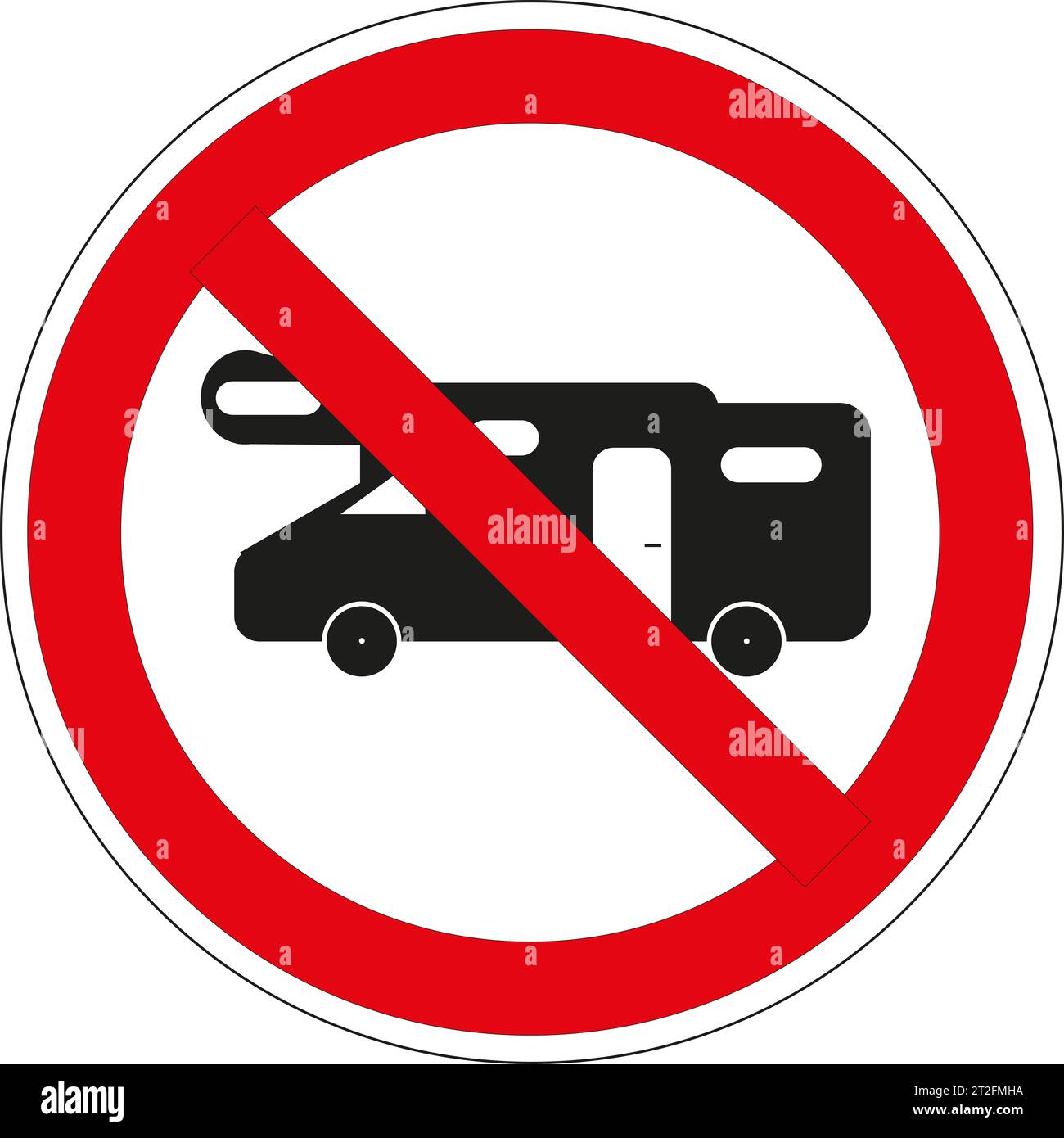 French road sign prohibiting motorhomes Stock Photo - Alamy