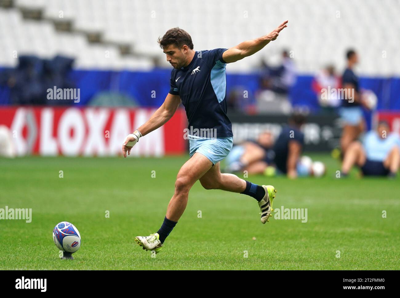 Argentina's Juan Mallia during a Team Run at the Stade de France in ...