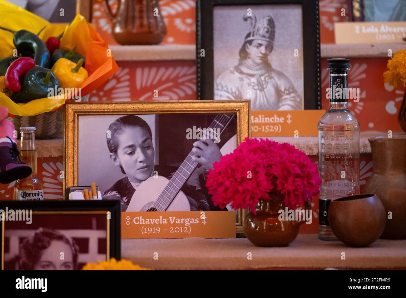A picture of Chavela Vargas is seen among others in the altar of the ...