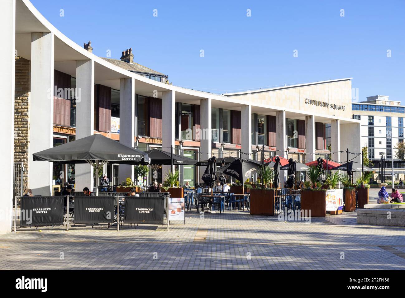 Starbucks Coffee shop and The Turls Green a JD Wetherspoon pub in ...