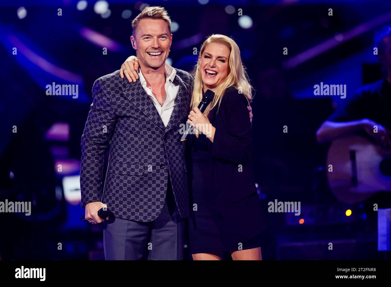 Ronan Keating und Jeanette Biedermann bei der Aufzeichnung der ARD TV ...
