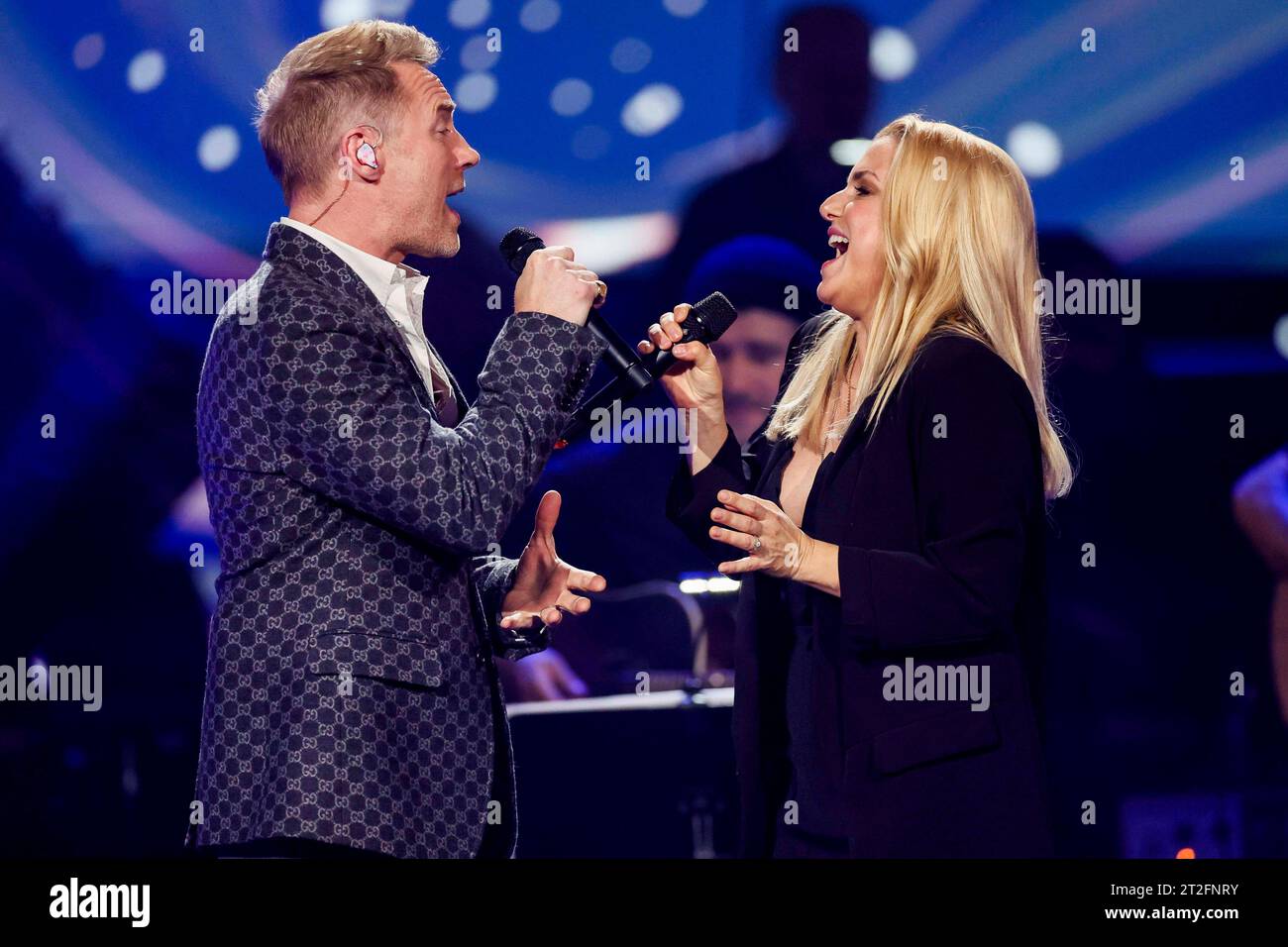 Ronan Keating und Jeanette Biedermann bei der Aufzeichnung der ARD TV ...