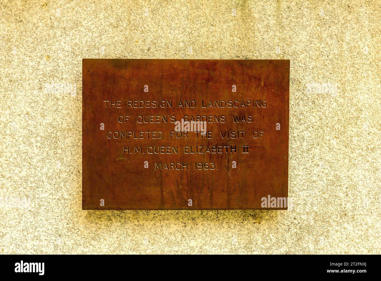 Queens Garden was opened by Queen Elizabeth 11 in March 1963Brisbane ...