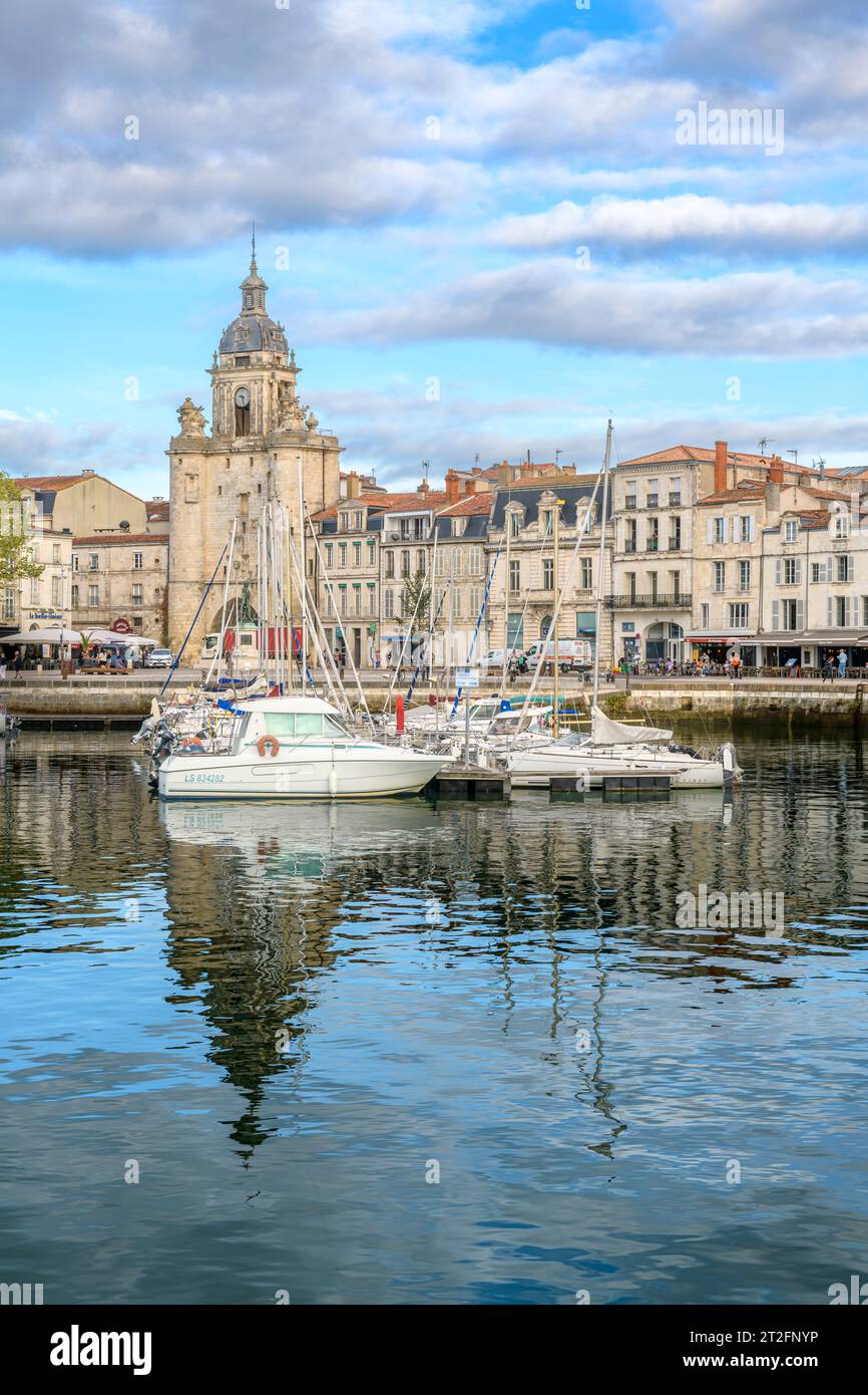 The Old Port harbour in beautiful seaside town of La Rochelle on the ...
