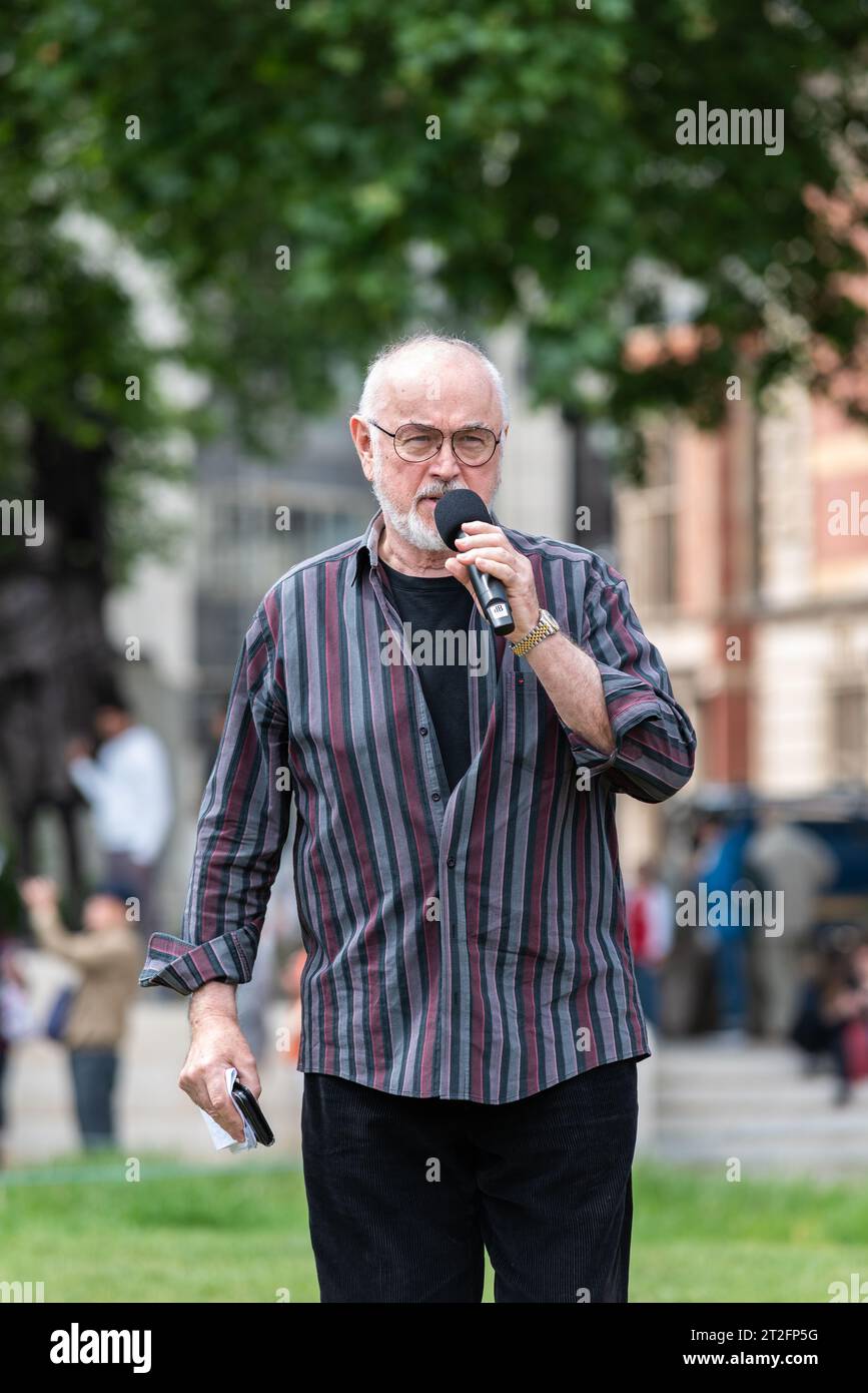 Peter Egan, actor and activist, at Stop Live Transport campaign rally ...