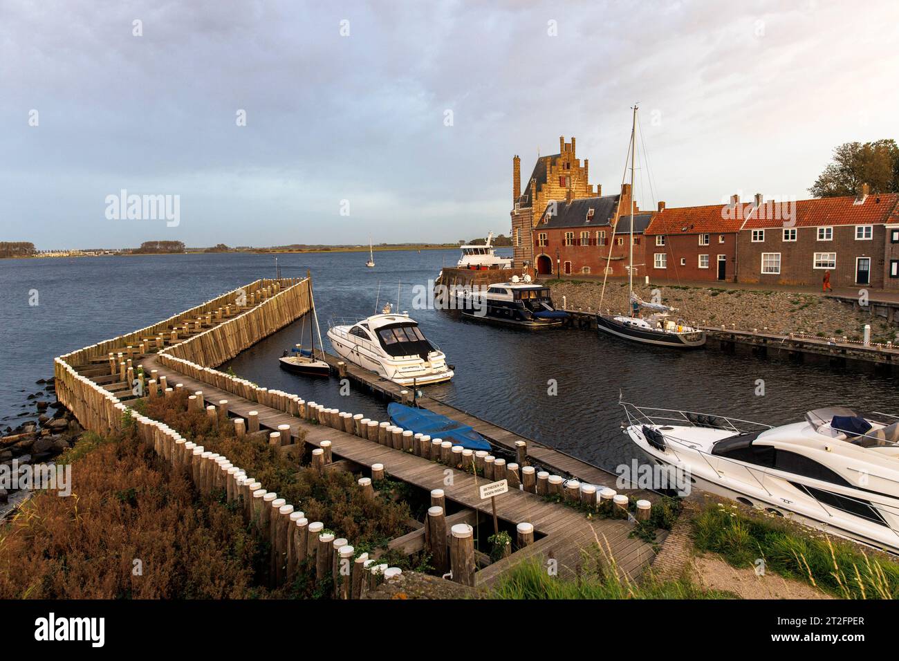 entrance of the port of Veere on Walcheren, Campveerse Toren, 15th ...