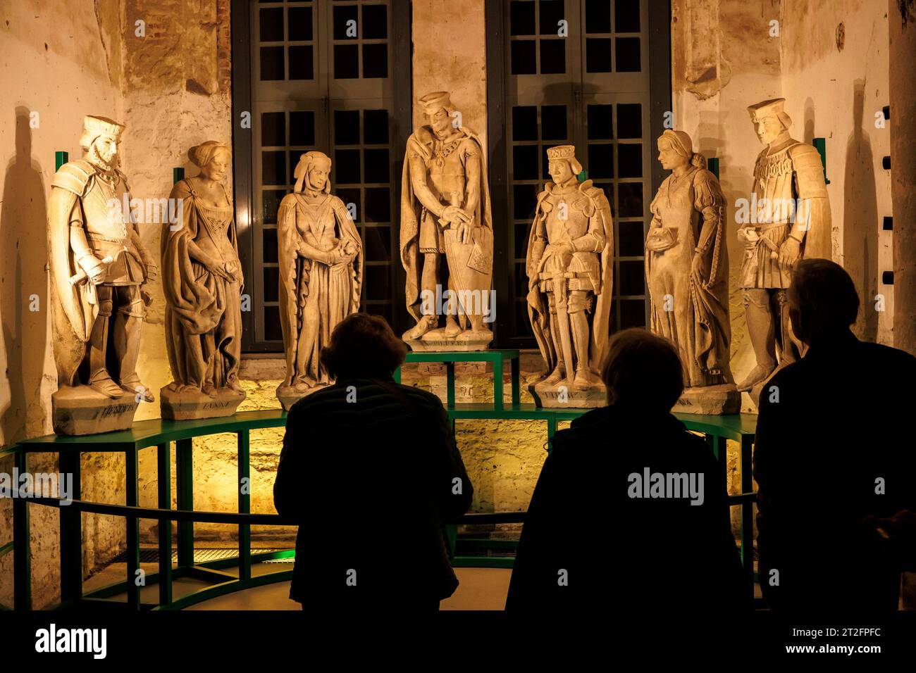 visitors of the church Grote Kerk Onze-Lieve-Vrouwekerk in Veere on the ...