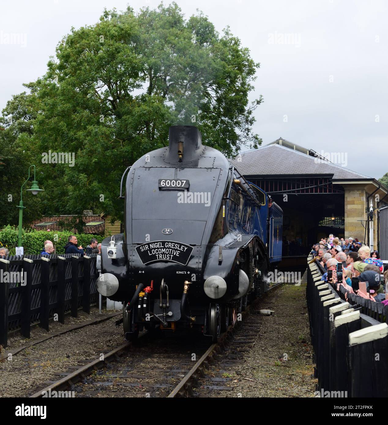 LNER Class A4 Pacific No 60007 Sir Nigel Gresley at Pickering station ...