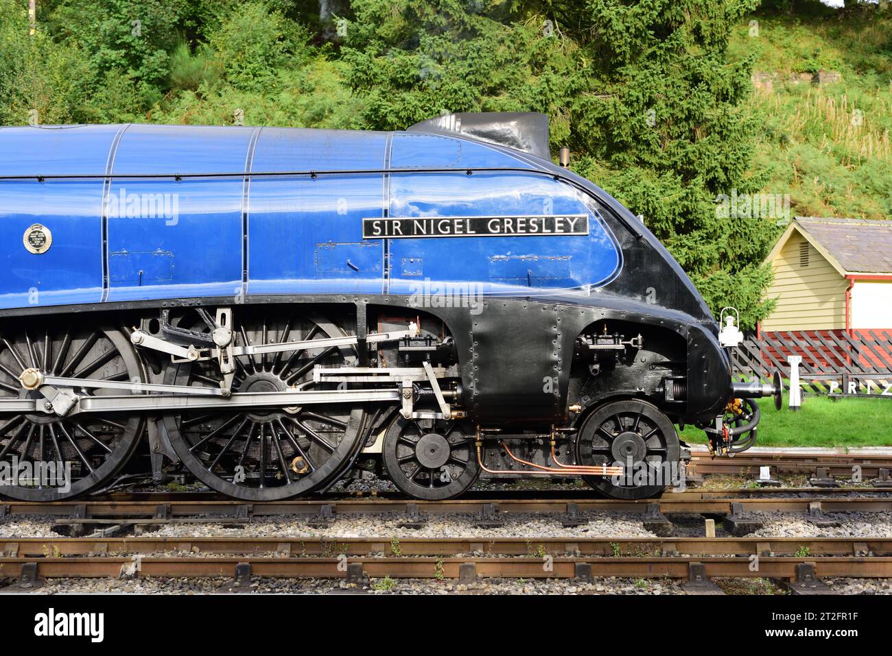 LNER Class A4 Pacific No 60007 (4498) Sir Nigel Gresley at Goathland station on the North ...