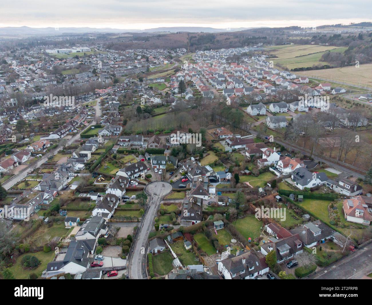 Houses in Aberdeen suburbs, cults and housing modern housing estate ...