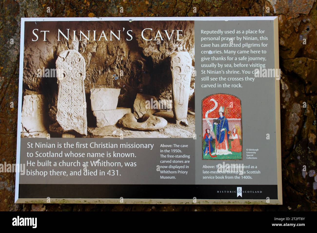 St Ninian's Cave Stock Photo - Alamy