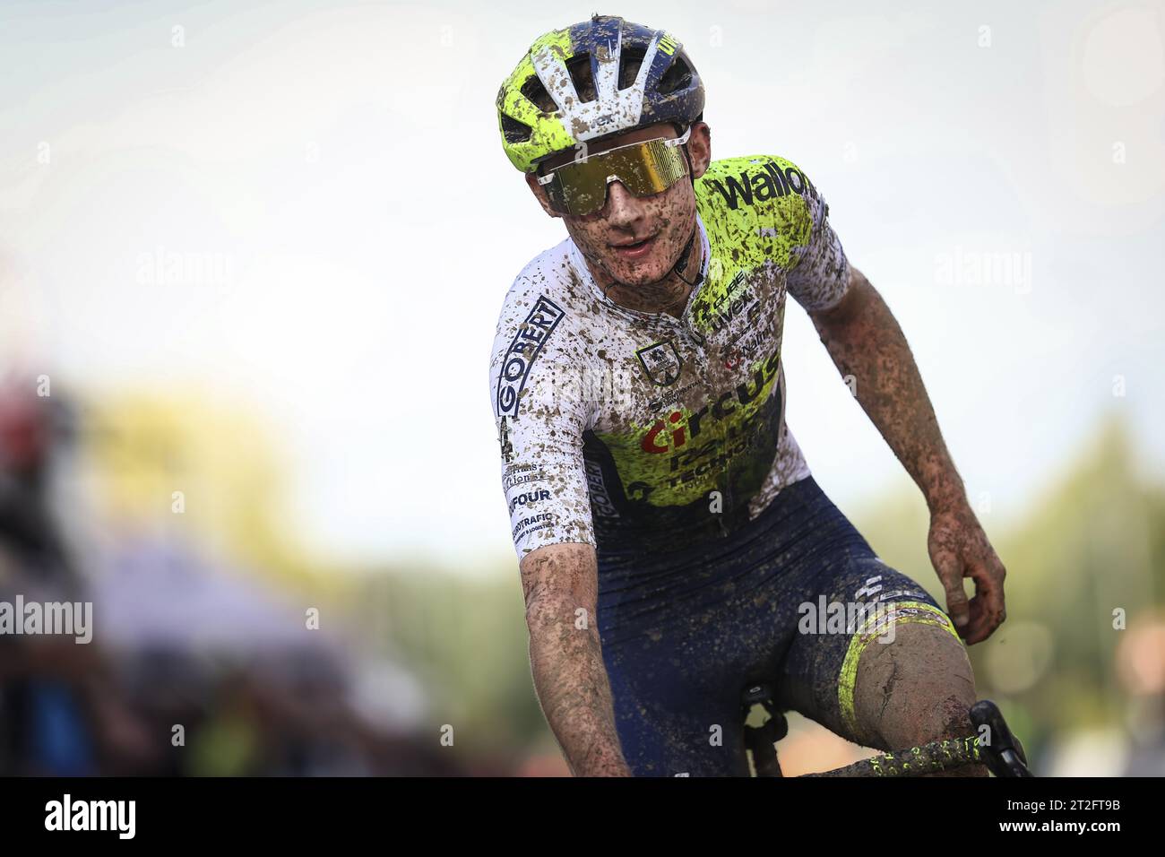 Ardooie, Belgium. 19th Oct, 2023. Belgian Gerben Kuypers celebrates as ...