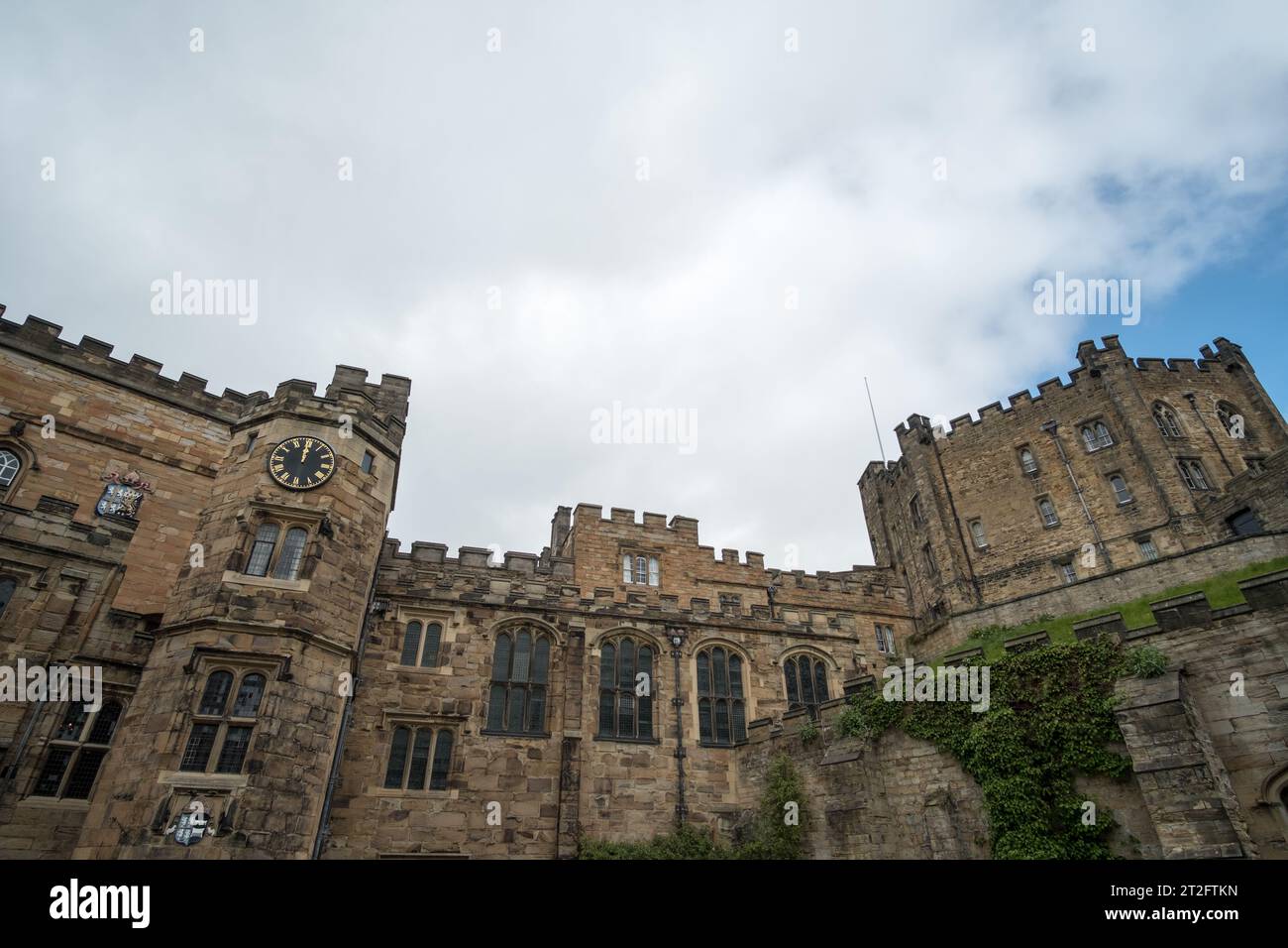 Durham Castle, a Norman castle in the city of Durham, England Stock ...
