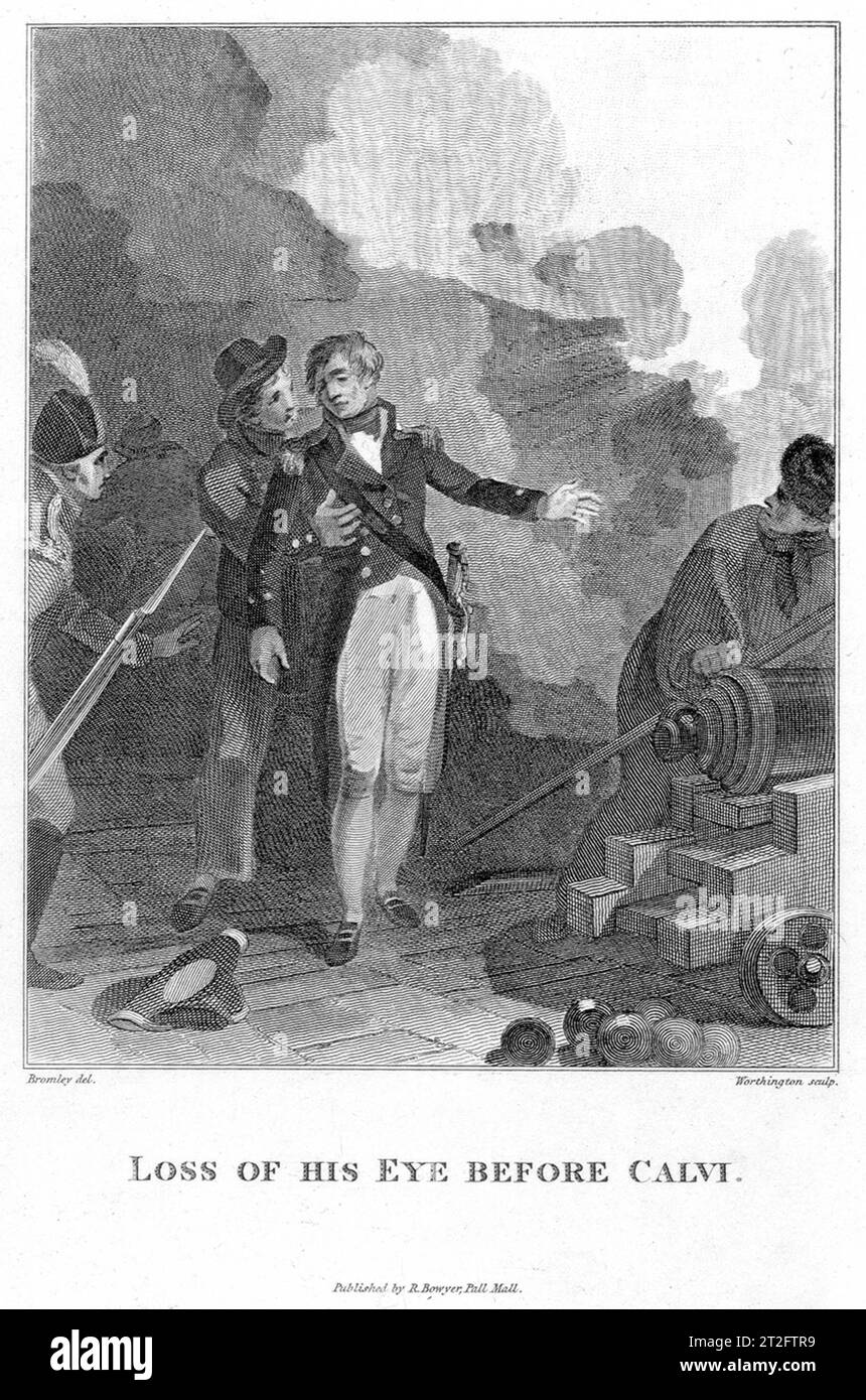 Siege of Calvi, 1794 Stock Photo - Alamy