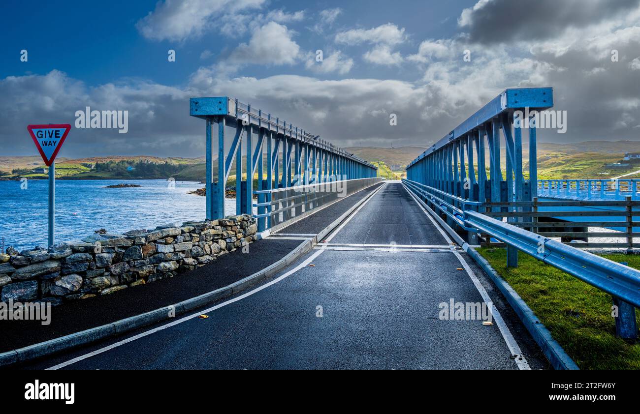 The new road bridge between the Island of Lewis and Great Bernera ...