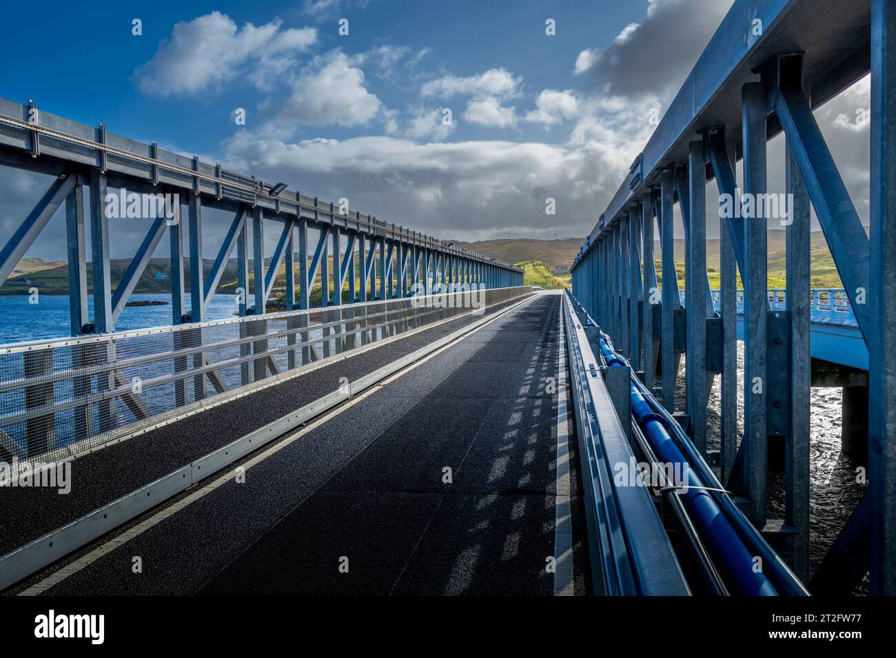 The new road bridge between the Island of Lewis and Great Bernera ...