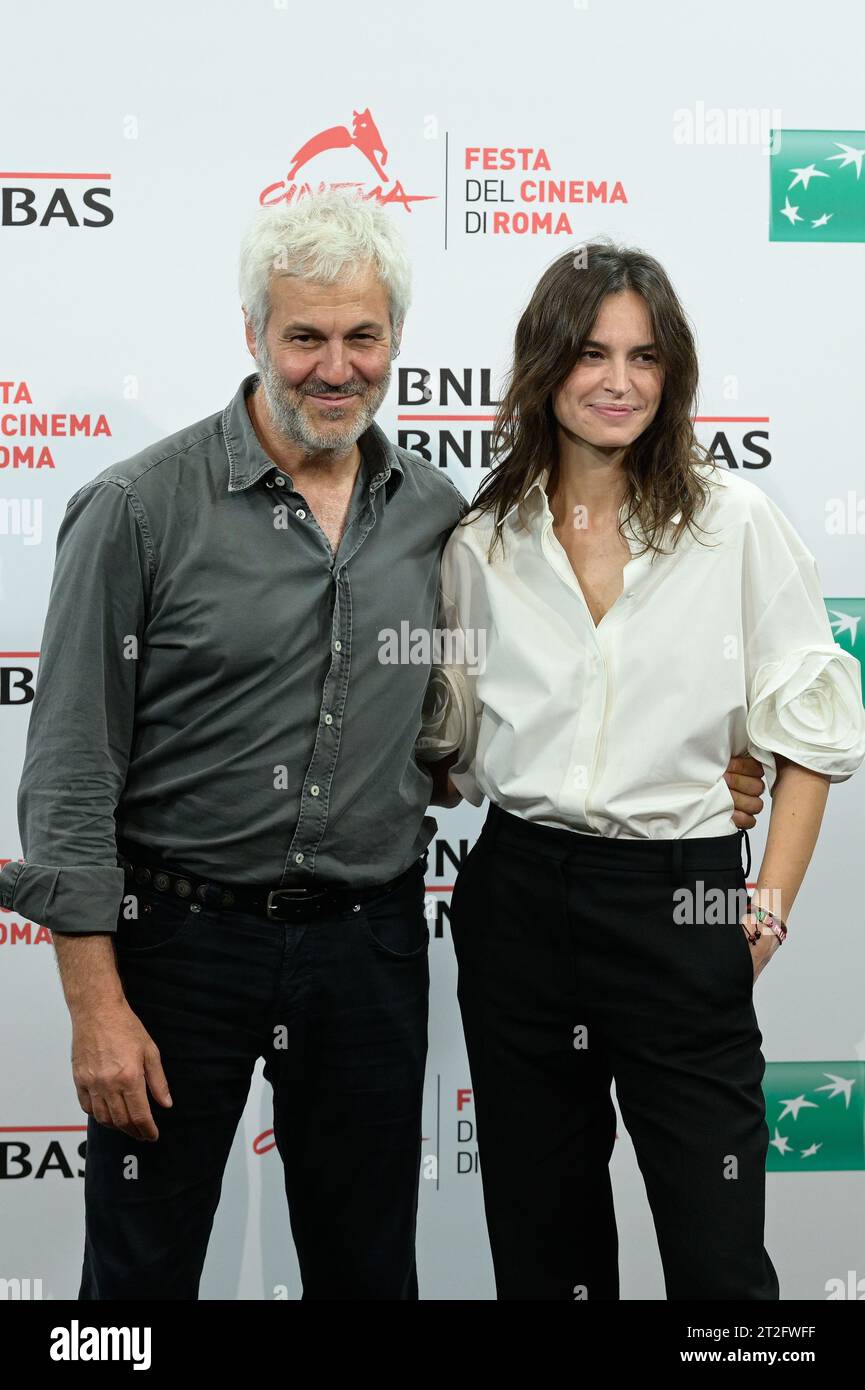 Rome, Italy. 19th Oct, 2023. Domenico Procacci and Kasia Smutniak ...