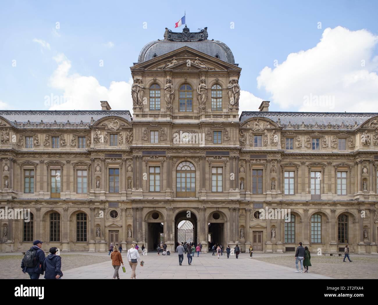 Pavillon de l’Horloge (Clock Pavilion) or Pavillon Sully in Western ...